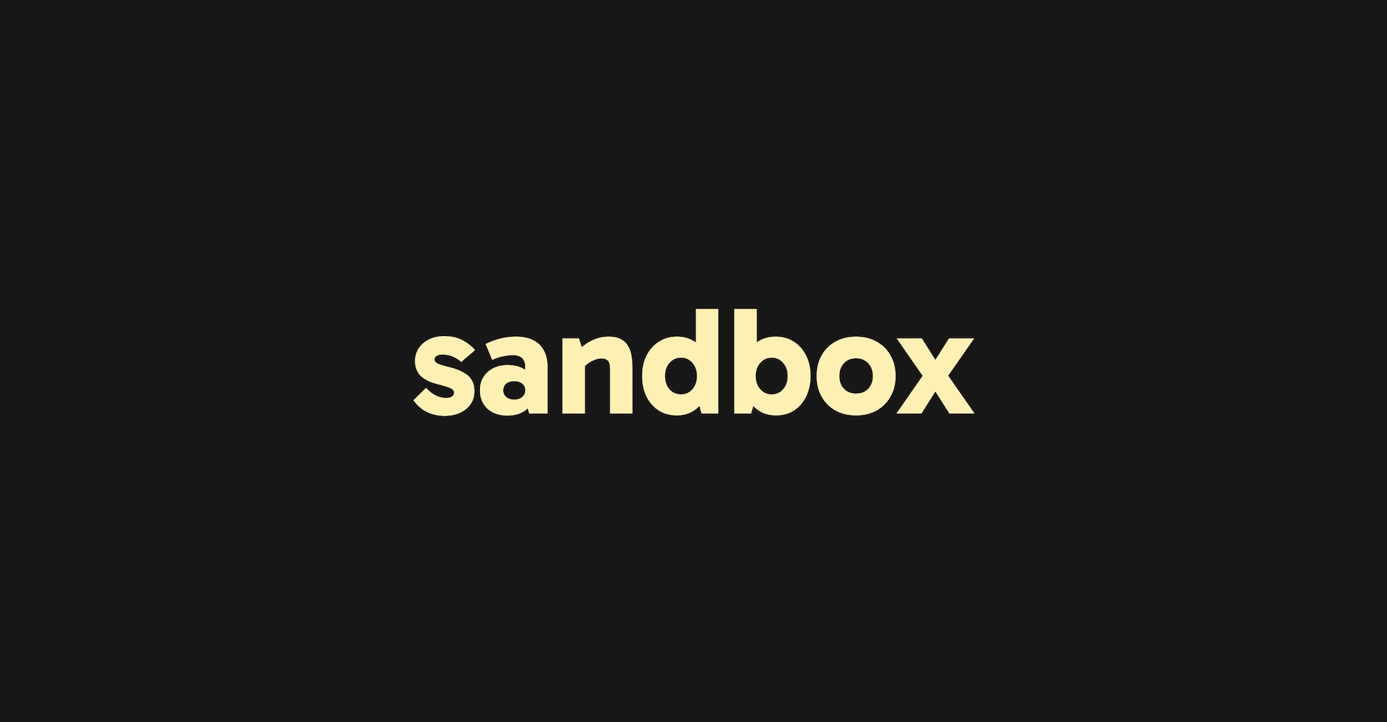 Sandbox | Design & Development Studio